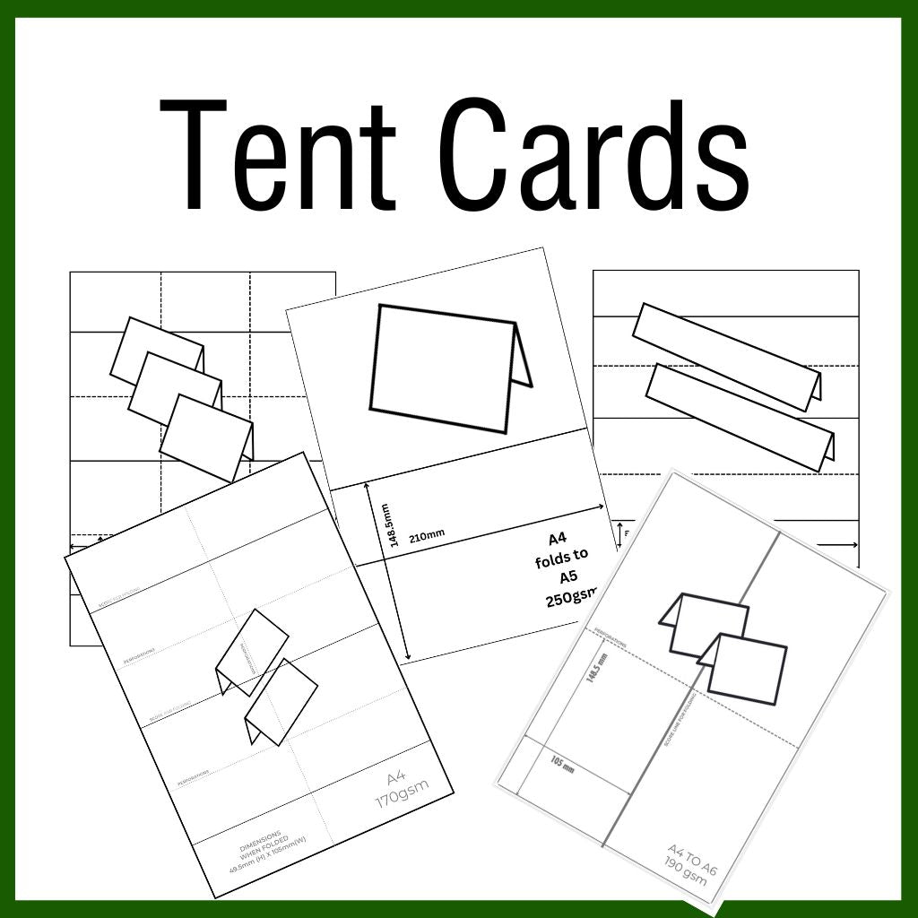 Table Name Place Tent Cards – OfficeGear