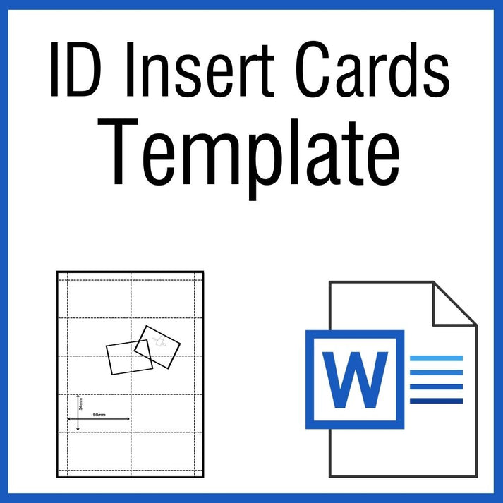 OfficeGear Name Badge Insert Cards 10-Up: Printable Template [TID-10]